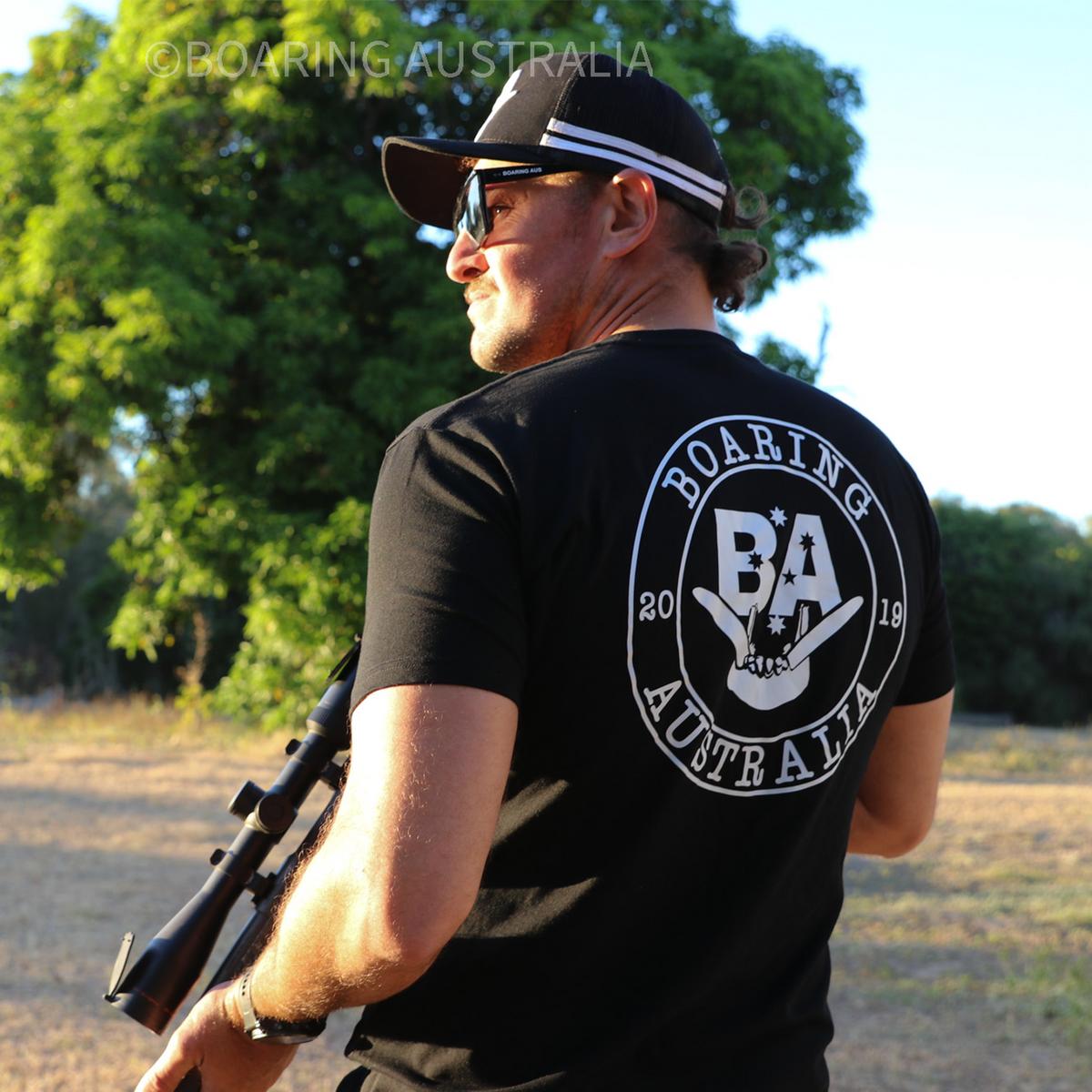 BLACK BA NEW LOGO SHIRT - MENS – Boaring Australia