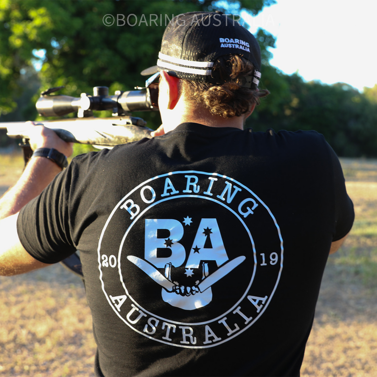 BLACK BA NEW LOGO SHIRT - MENS – Boaring Australia