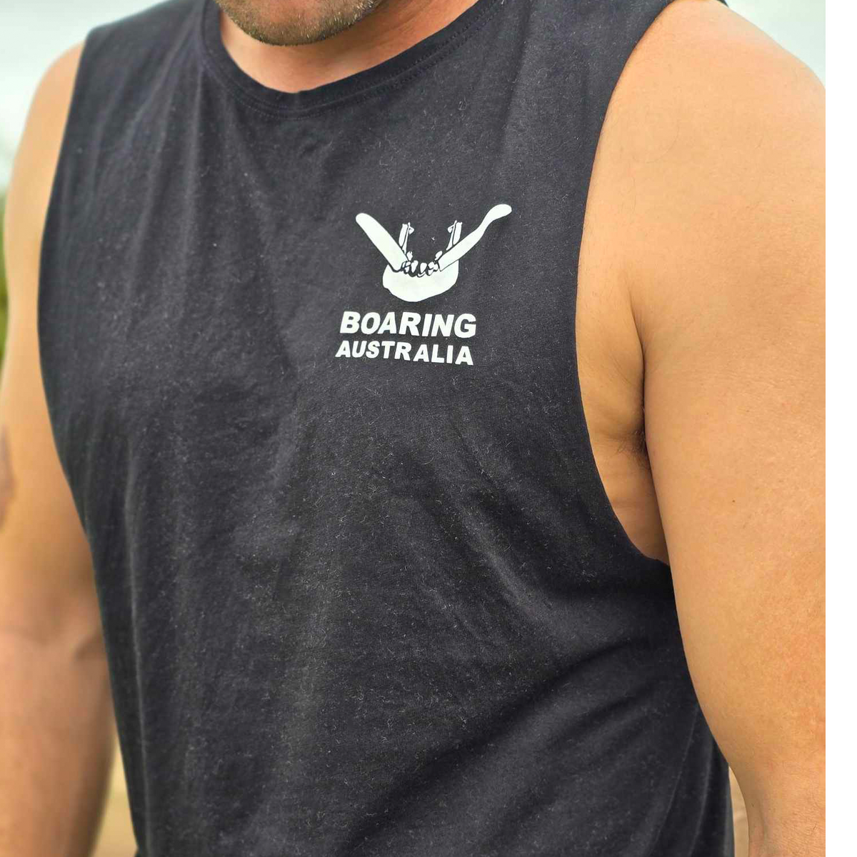 Tropical Boar Singlet Black – Boaring Australia
