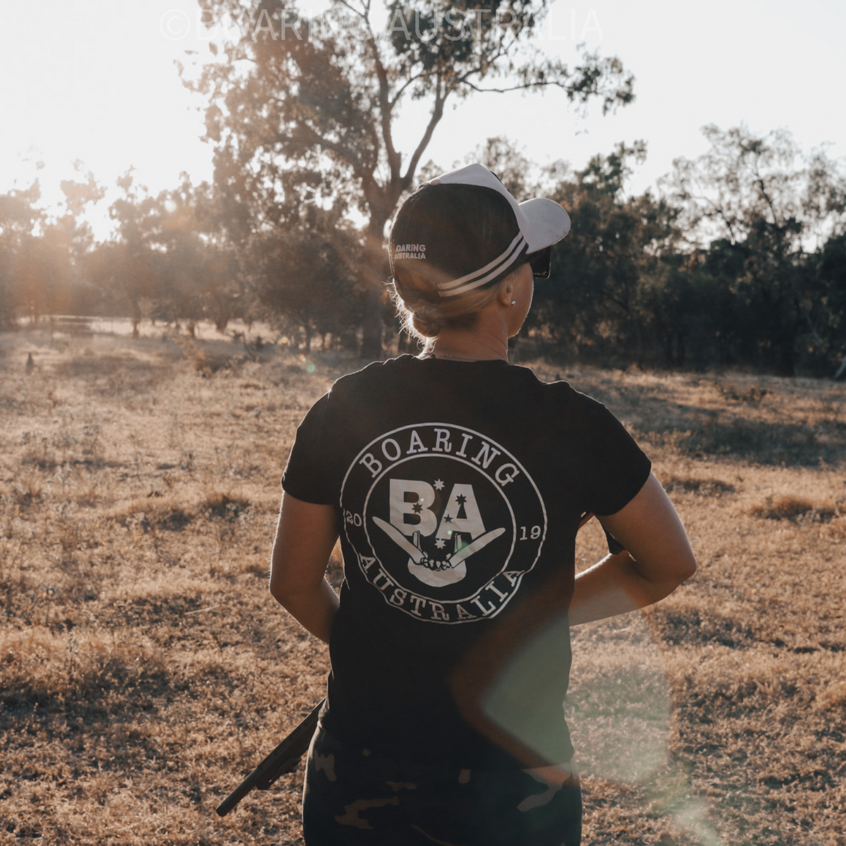 BLACK BA NEW LOGO SHIRT - WOMENS – Boaring Australia